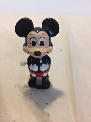 1977 MICKEY MOUSE WIND UP WALKING TOY FIGURE TOMY WALT DISNEY ...