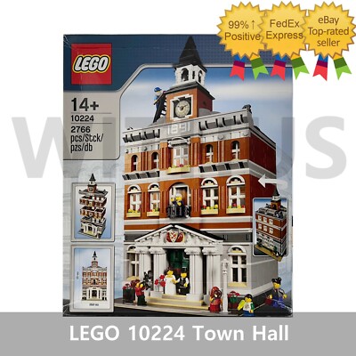 LEGO Creator 10224 : Town Hall NEW Factory Sealed (2766 pieces & 10224 ...
