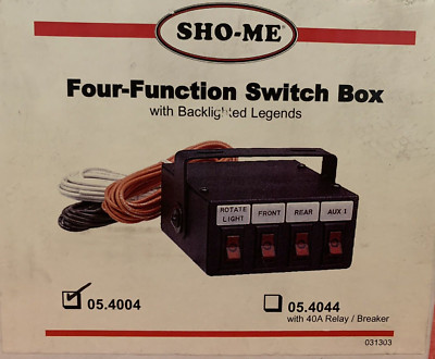 SHO-ME Four-Function Switch Box - Model 05.4004 w/Legends - NEW | eBay