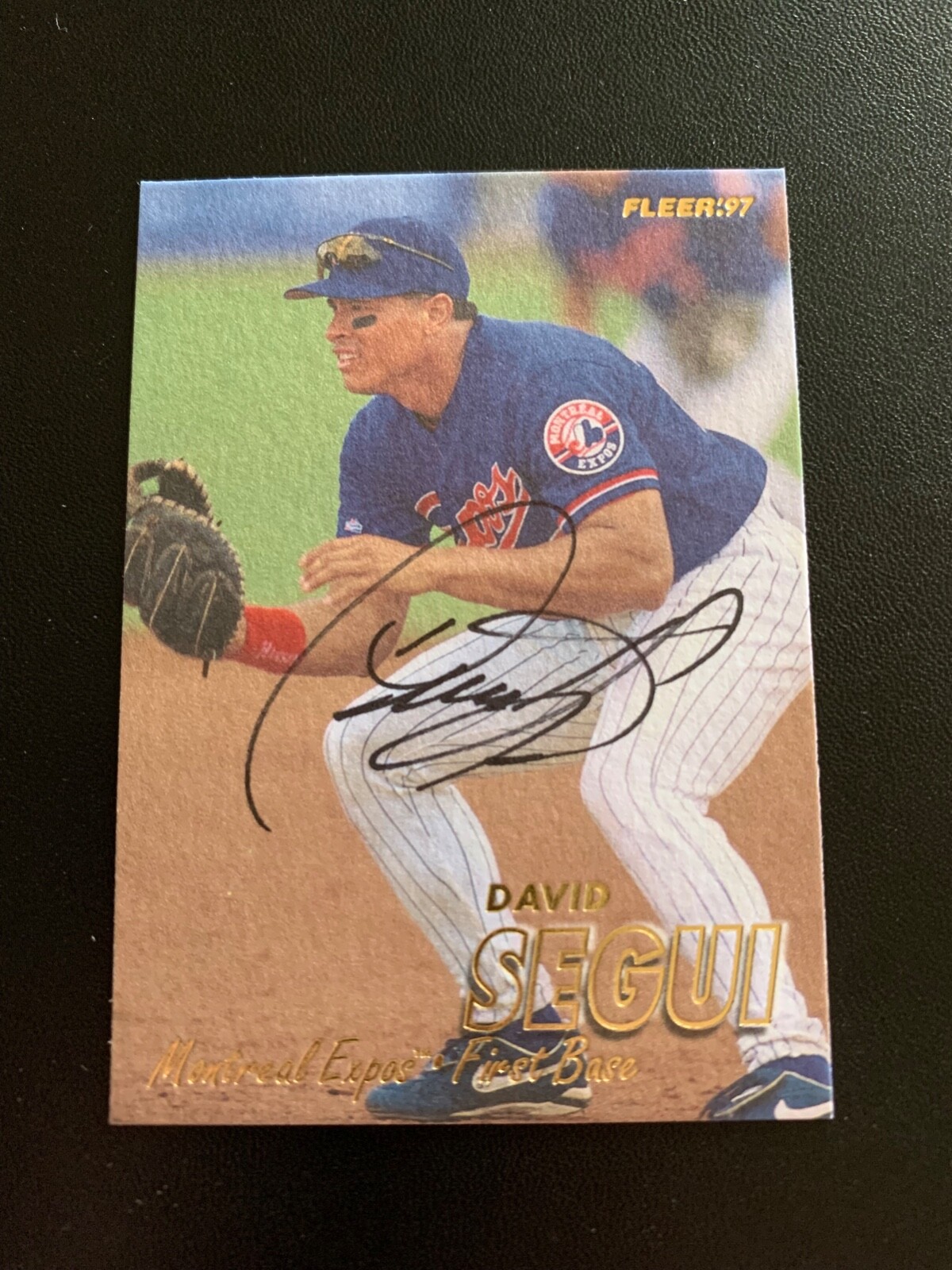 David Segui Signed 1997 Fleer #387 Card Montreal Expos Autograph COA | eBay