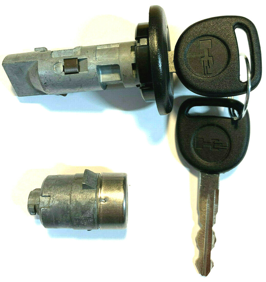 FOR HUMMER H2 OEM IGNITION SWITCH LOCK CYLINDER + DOOR LOCK CYLINDER ...