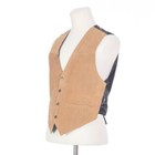 Scully Brown Suede Leather Western Rodeo Vest Mens Small Black Back ...