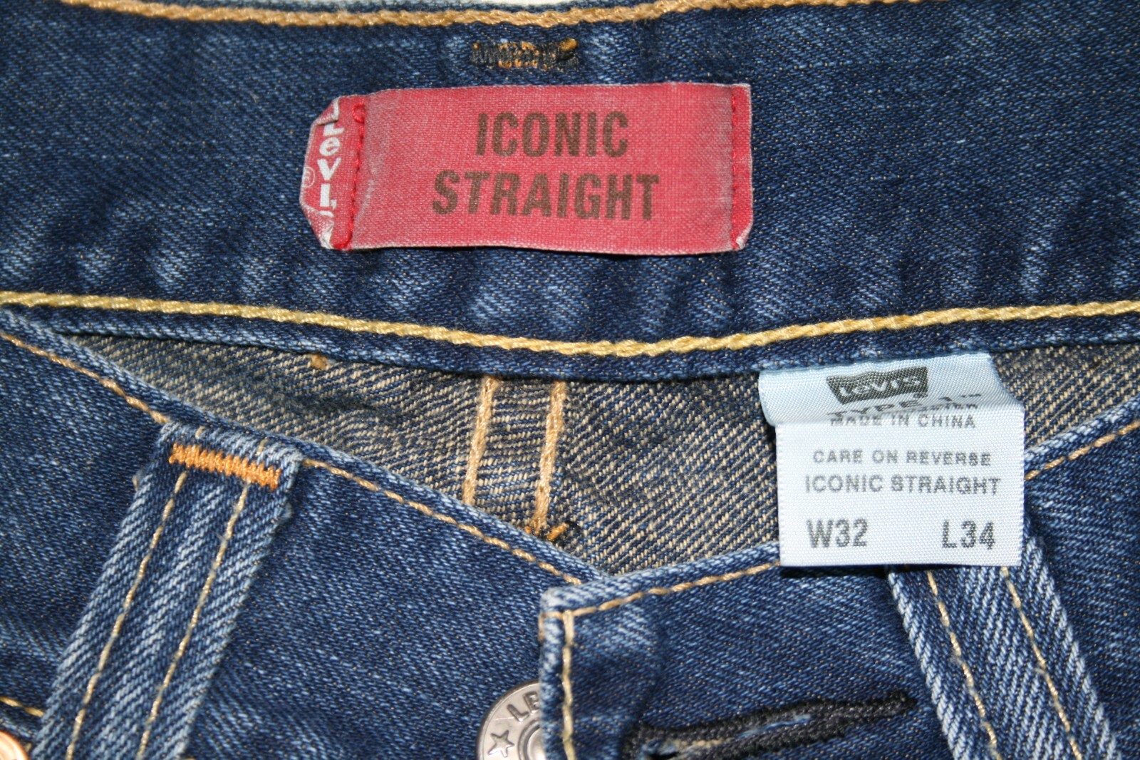 LEVI'S VINTAGE TYPE 1 JEANS ICONIC STRAIGHT LEG *DARK… - Gem