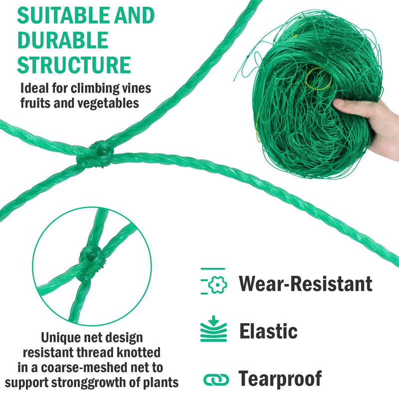 Plant Trellis Netting for Climbing Plants Outdoor Heavy-Duty Growing ...
