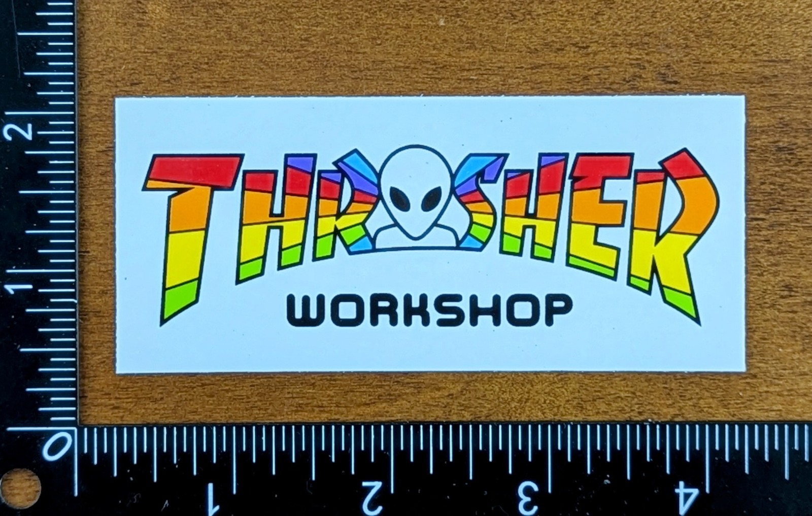THRASHER MAGAZINE Workshop Logo Vaporwave Vinyl Sticker Skateboard ...