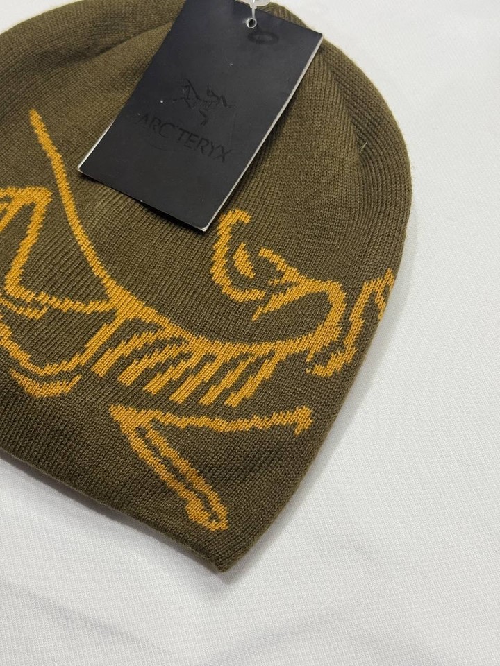 Arc'teryx Bird Word Toque Beanie – Brown Merino Wool Winter Ski Hat ...