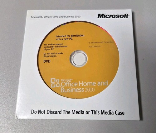 Microsoft Office Home and Business 2010 Retail DVD with Product Key ...