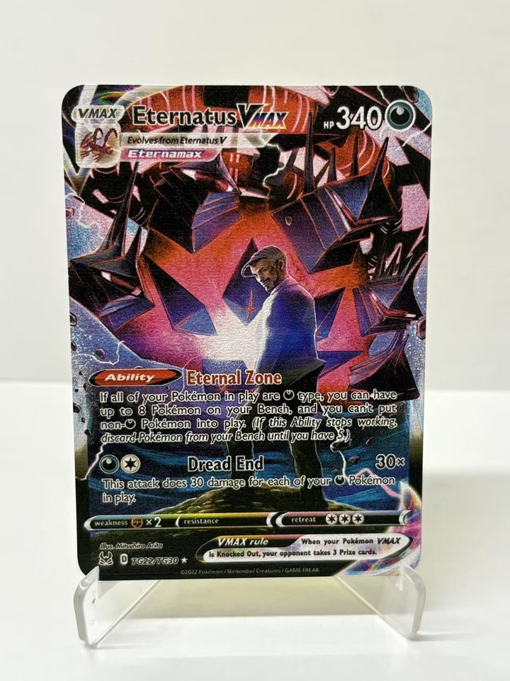 Eternatus VMAX HP340 Gold Metal Pokémon Card-Collectible Gift Display ...