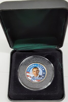 Barack Obama Colorized Presidential Dollar Coin in Littleton Case | eBay