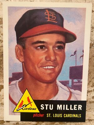 Topps Baseball Archives 1953 Stu Miller St. Louis Cardinals Pitcher ...