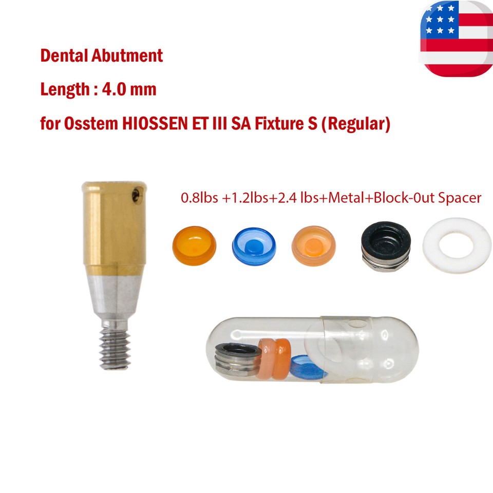 US Dental for Hiossen Locator Abutment Regular 3/4/5mm Overdenture ...