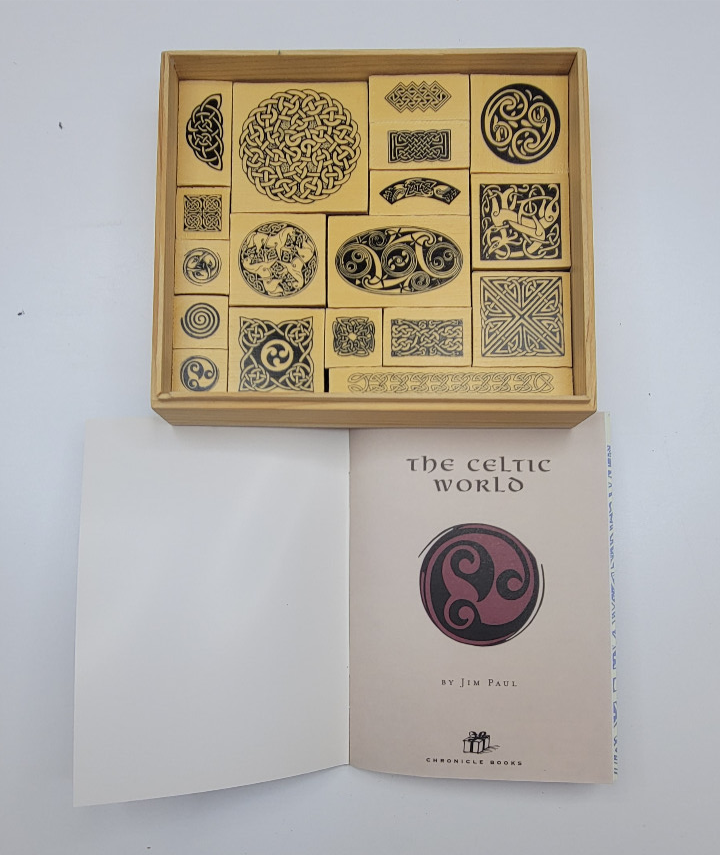 18 Celtic World Symbols Rubber Stamps Set Jim Paul 24 Pg Booklet Wood ...