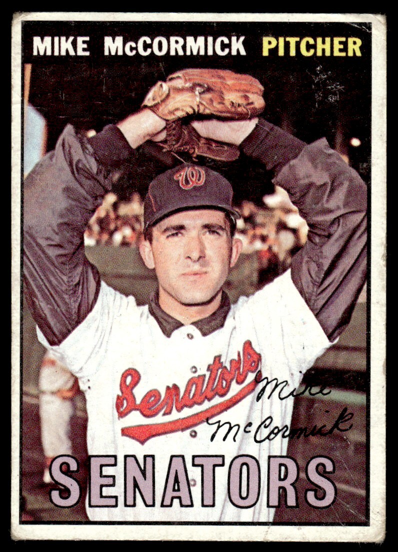 1967 Topps Mike McCormick Washington Senators #86 | eBay
