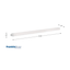24 Inch Towel Bar Replacement Plastic Spring Loaded End Bathroom Bath ...
