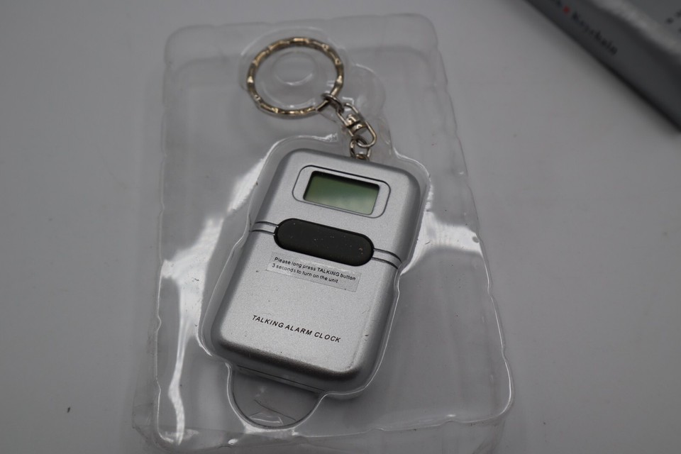 Talking Alarm Clock Keychain LCD & audio time report | eBay