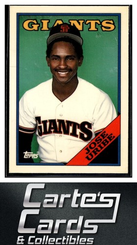Jose Uribe 1988 Topps Tiffany #302 San Francisco Giants | eBay