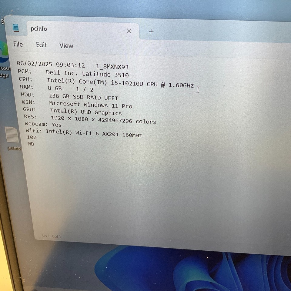 Dell Latitude 15.6" 3510 Intel i5-10210U @ 1.60GHz 8GB DDR4 RAM 256GB SSD Win11 | eBay