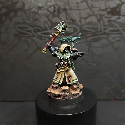 Warhammer40k Dark Angels Chaplain Asmodai Painted. | eBay