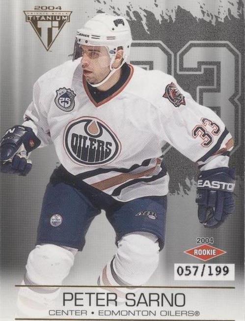 2003-04 Pacific Private Stock Titanium - Peter Sarno #120 Jersey Number ...