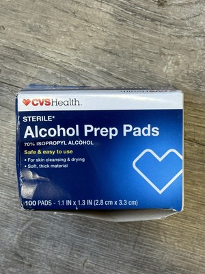 CVS Health Alcohol Prep Pads 100 Ct. (New) | eBay