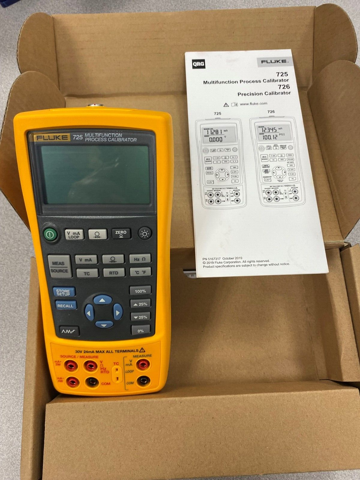 New For Fluke 725 Multifunction Process Calibrator - NIST Calibrated ...