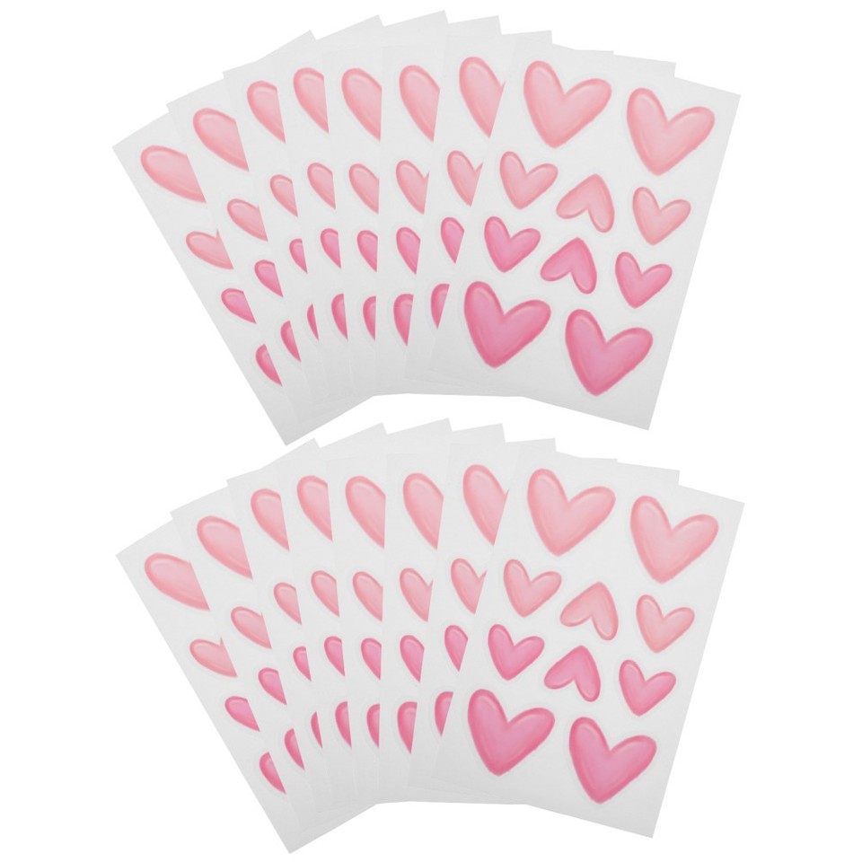 16 Sheets Shape Wall Stickers Valentines Day Home Party Supplies | eBay ...