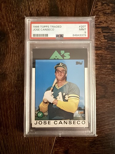 1986 Topps Traded #20T Jose Canseco Psa 9 (82-24 Topps Rc Psa ...