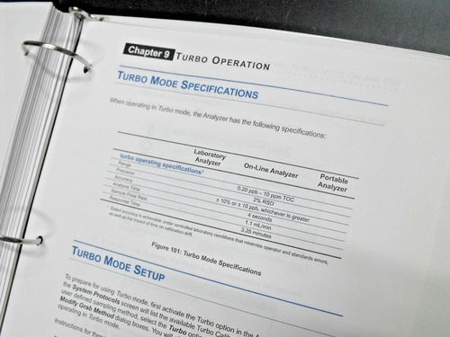 GE SUEZ VEOLIA SIEVERS M9 TURBO LABORATORY TOC ANALYZER TOTAL ORGANIC CARBON USP | eBay