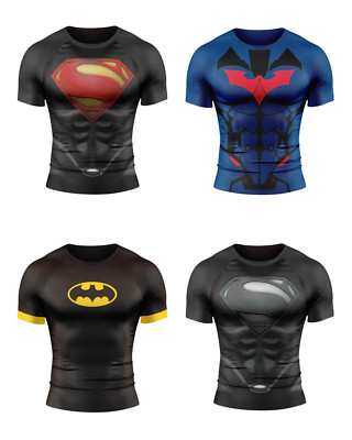Superman & Batman BJJ Rash Guards – Short Sleeve | Adult & Kids Sizes ...