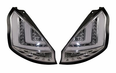 CHROME LED LIGHT BAR TAIL LIGHTS to fit FORD FIESTA Mk7.5 (2013-2017 ...
