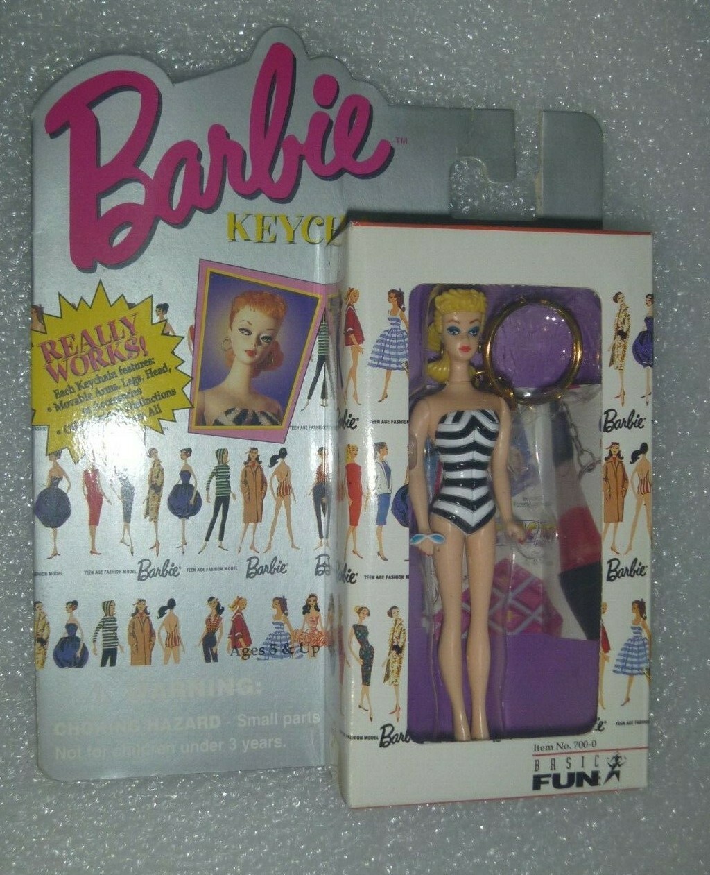 Barbie Key Chain - First & Original By Mattel 1995- NIB Has Shelf Wear ...