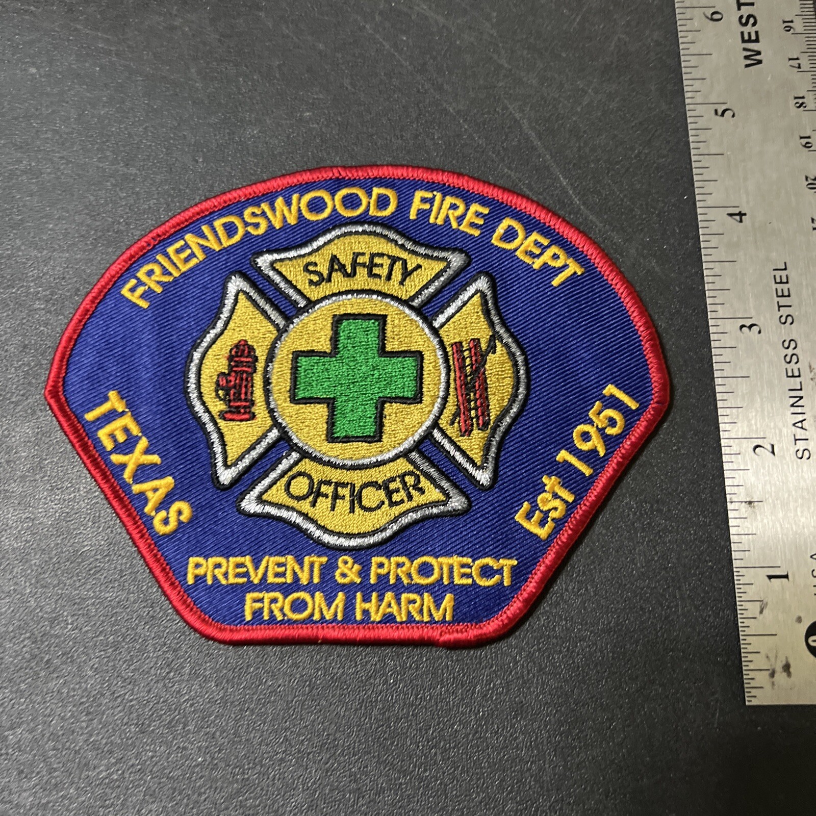 Vintage Obsolete Texas Fire Department Patch Friendswood | eBay