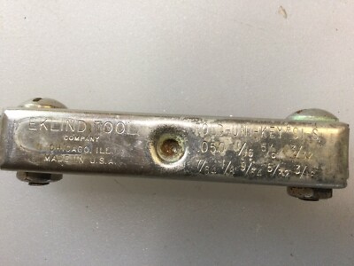 vintage Eklind Tool Fold Uni-key #91-s hex/allen wrenches used | eBay
