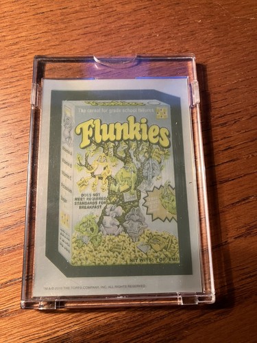 Wacky Packages Old School 2 Flunkies Color Key Proof Set With COA 1/1 ...