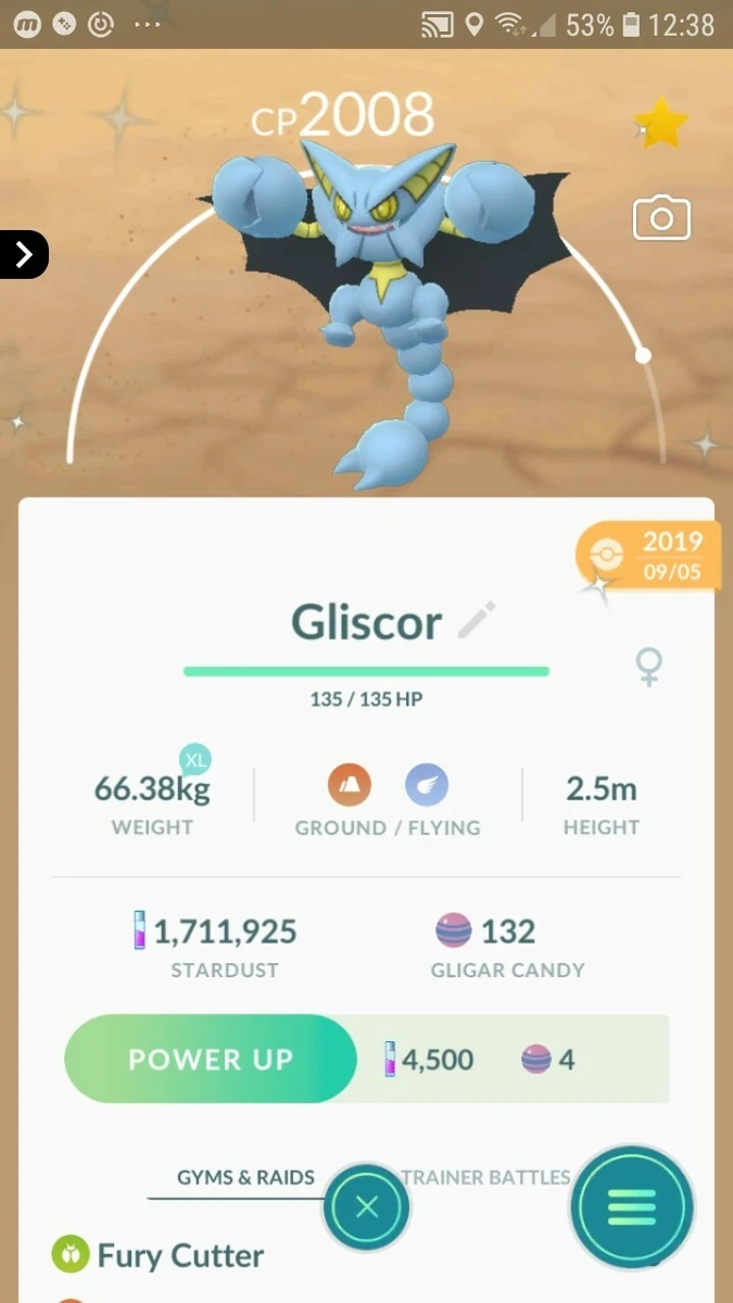 Pokemon Gliscor Shiny