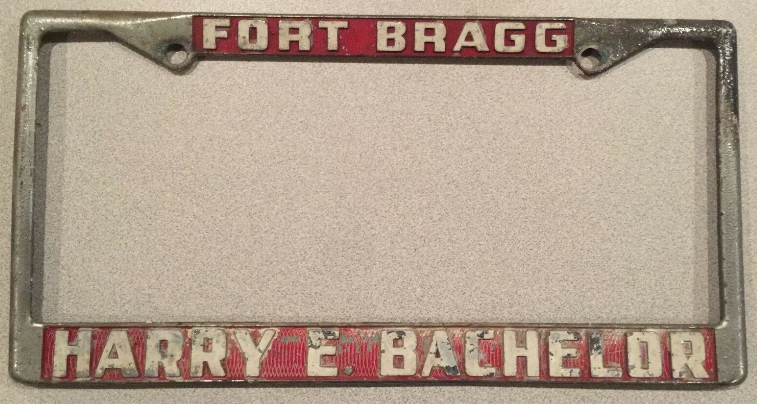 RARE Fort Bragg CA Harry Bachelor STUDEBAKER License Plate Frame ...