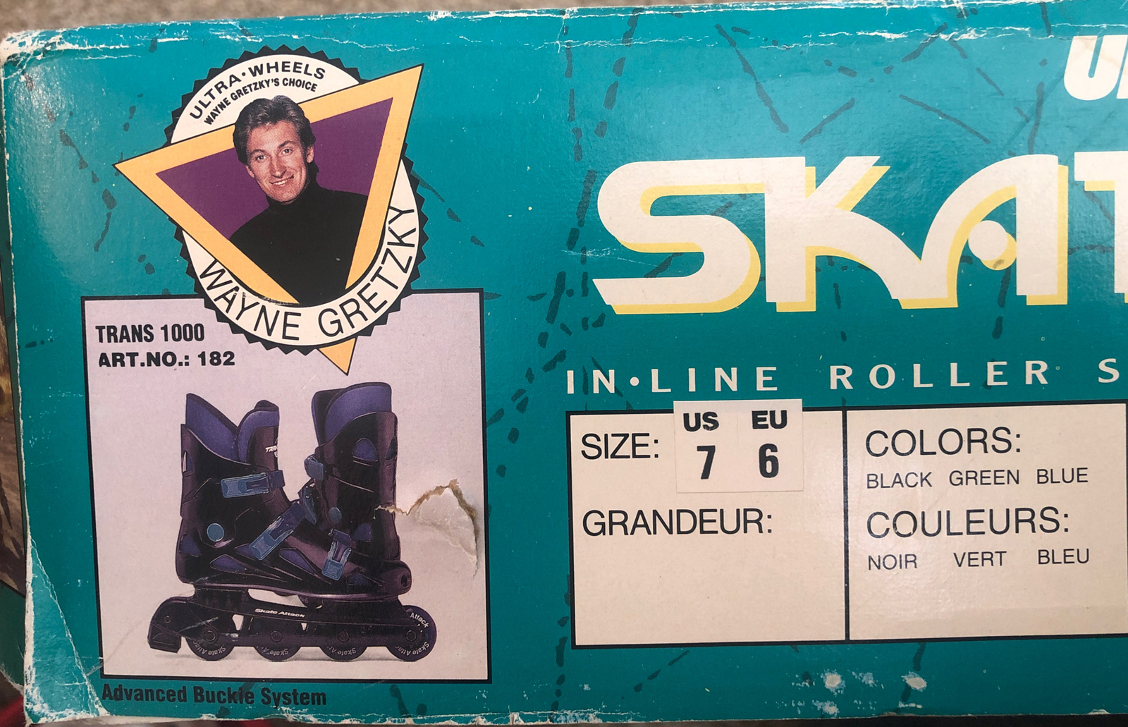 Ultra Wheels Men's Size 7 Inline Skates Roller Blades Wayne Gretzky ...