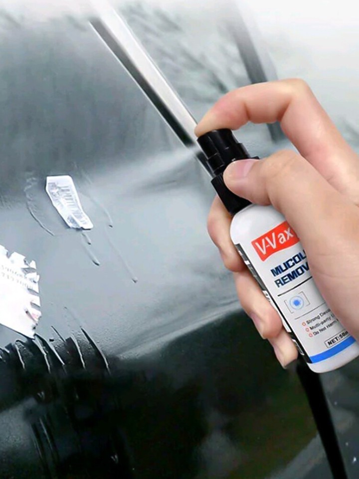 50ml Adhesive Glue Sticky Residue Remover Spray Car Glass Label Sticker ...