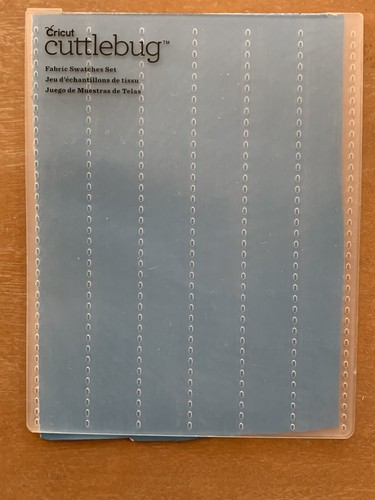 Cricut Cuttlebug - Fabric Swatch Stitching Embossing Folder 5.75" x 4. ...