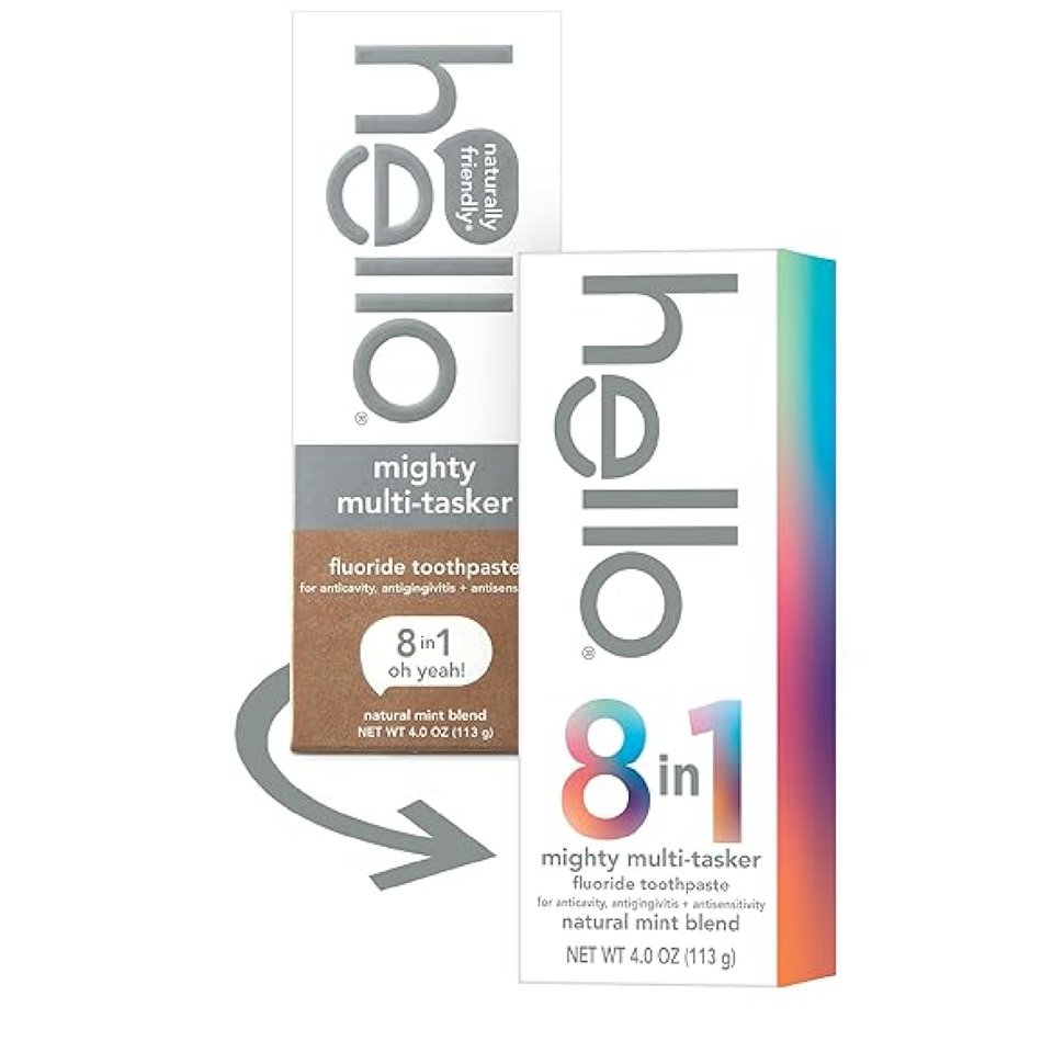hello Mighty Multitasker Fluoride Toothpaste 8-in-1 Toothpaste with ...