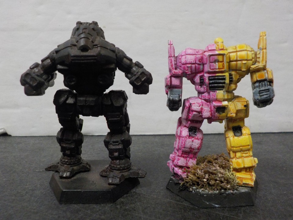 G126 Catalyst games BATTLETECH 4 mech suit figure miniature lot painted ...