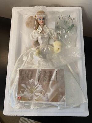 Star Lily Bride Barbie (Wedding Flower Collection) Porcelain Doll 1994 ...