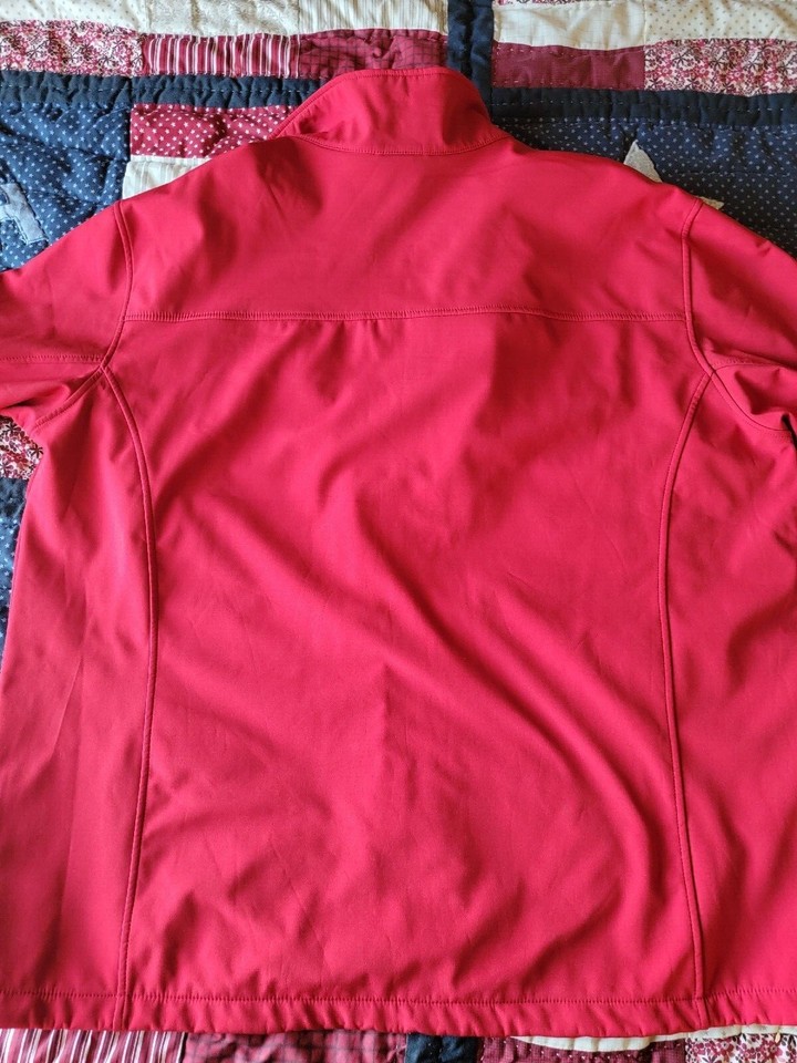 SOLARIS SOFTSHELL ZIPPERED JACKET COAT MEN'S XXL RED SUPERB CONDITION ...