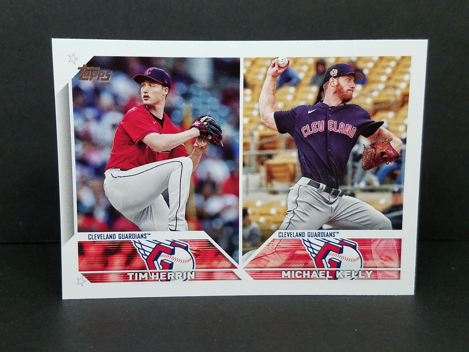 2023 Topps #US45 Tim Herrin & Michael Kelly, Guardians - Rookie Combos ...
