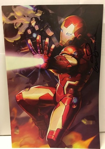 Sdcc 2019 Tony Stark Iron Man #12 Variant Édition Signé Par Gail Simone ...