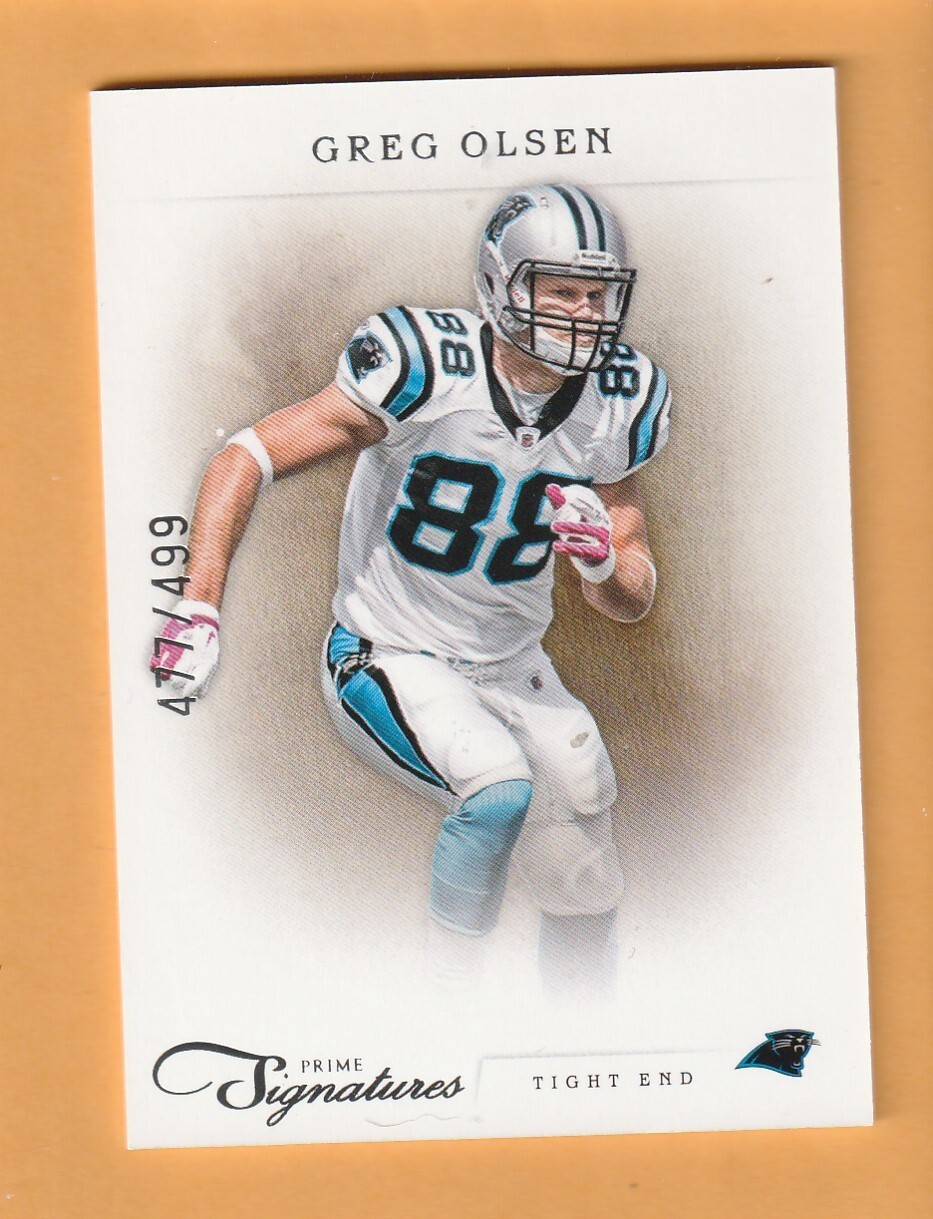 Greg Olsen Carolina Panthers 2011 Prime Signatures #71 /499 Miami ...