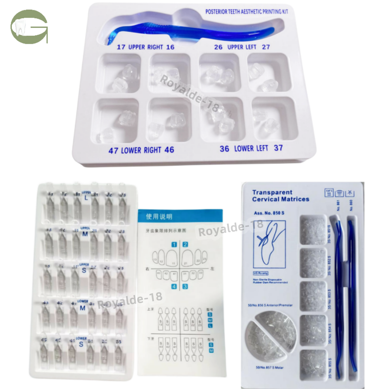 Dental Transparent Cervical Matrix Composite Retractor Anterior ...