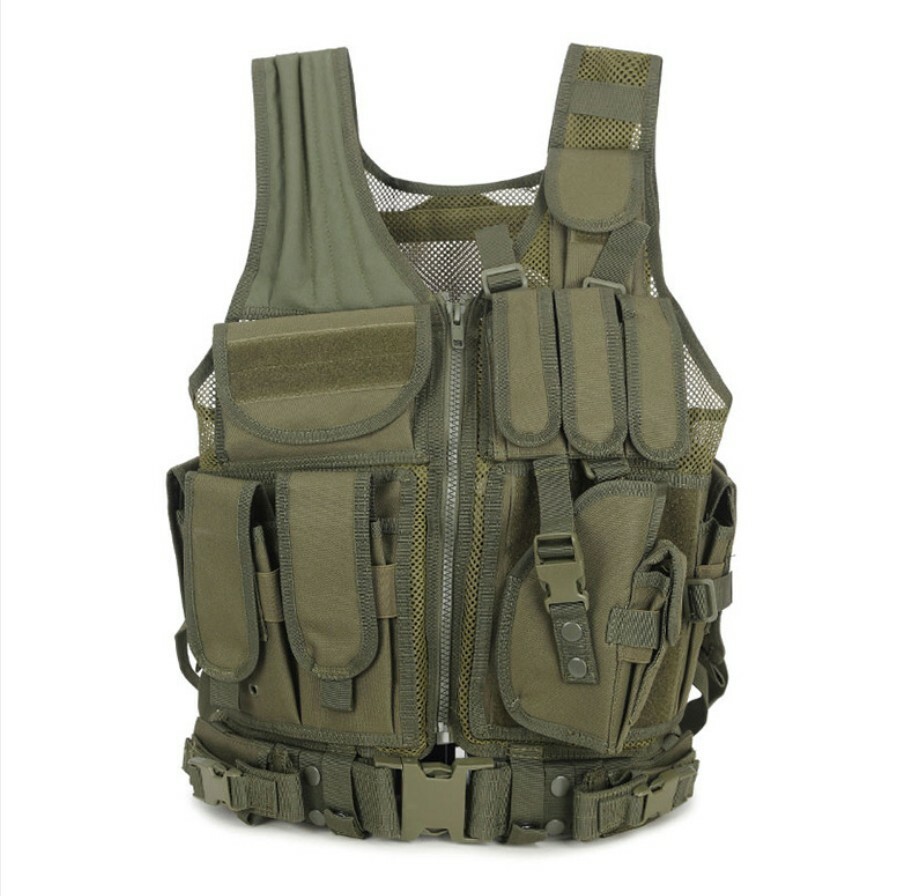 Tactical Vest Multi-pocket Military Vest Hunting Vest Paintball Combat ...
