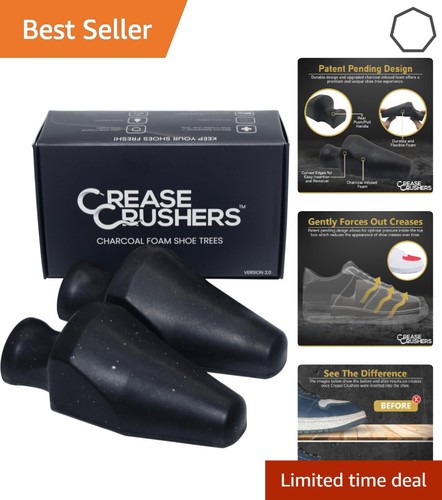 Multi-Purpose Charcoal Foam Shoe Trees | Moisture Absorbing, Crease ...