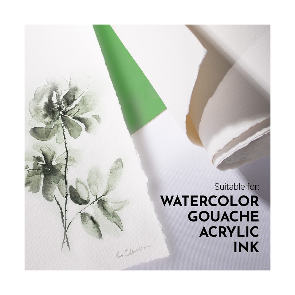 Arches Watercolor Paper Roll 51-inch x 10-Yards Natural White 100% ...